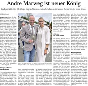 André Marweg ist neuer König - Borbyer-Gilde